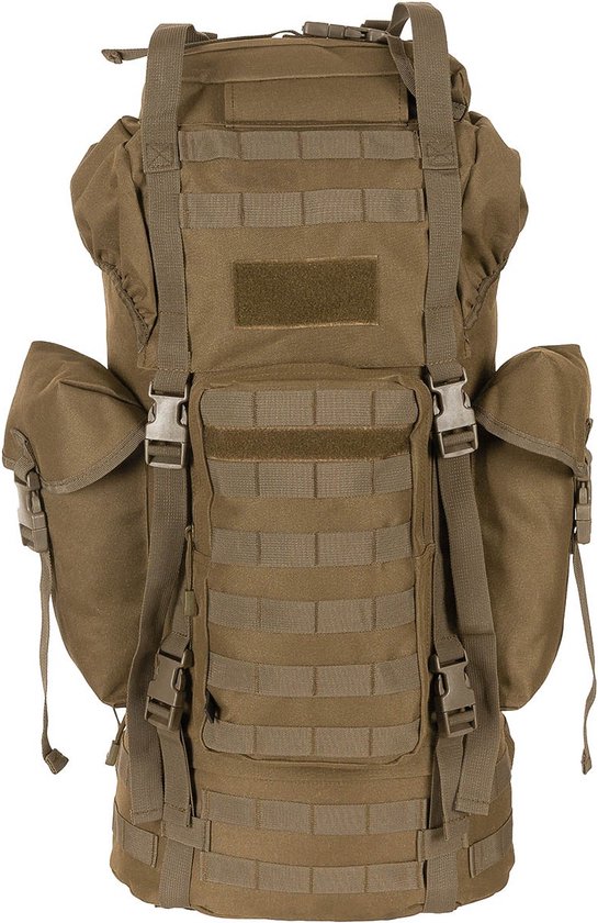 MFH Bundeswehr Molle Combat-rugzak, 65l, aluminium frame, Coyote tan | bol