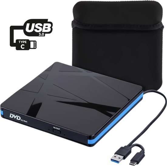 Draagbare DVD Speler - Externe dvd speler - Portable dvd speler met USB ...