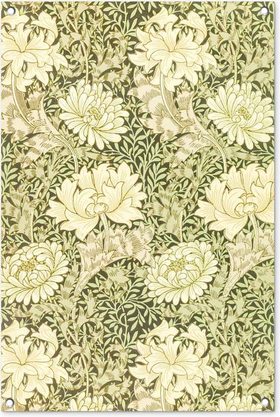 Tuinposters buiten Rozen - Bloemen - Groen - William Morris - 60x90 cm ...