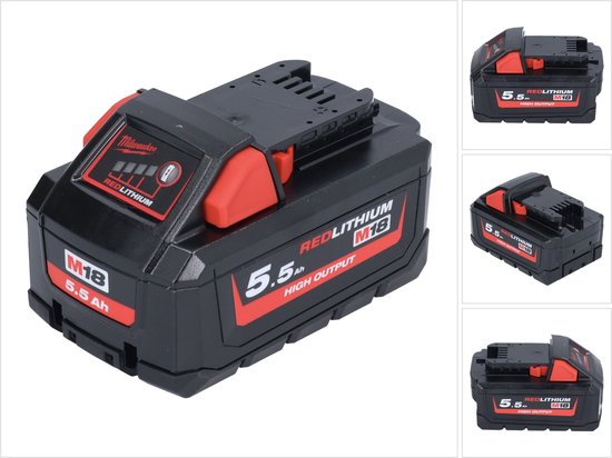 Milwaukee M18 HB5.5 Accu 18V 5.5Ah Li-Ion M18™ High Output ...
