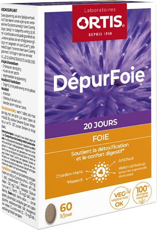 Ortis Lever-Zuivering Tabletten 60TB | bol