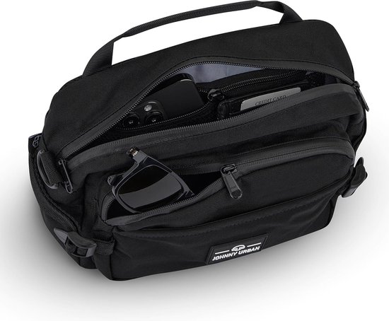 Heuptas voor heren en dames, ruime heuptas groot voor wandelen, reizen ...