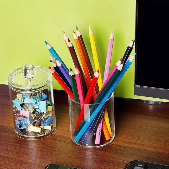 2-delige wattenschijfjes opbergorganizer, opslag van wattenschijfjes ...