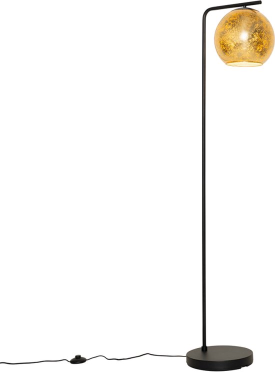 QAZQA bert - Design Vloerlamp | Staande Lamp - 1 lichts - H 148 cm ...