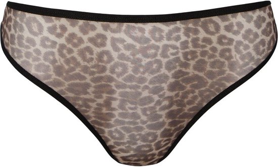 2-pack dames string - Mylli - Panter strings maat S - S - Zwart | bol