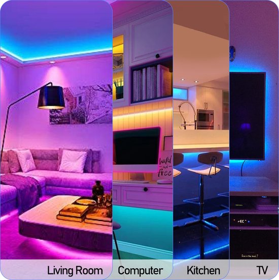 LED Strip 5 meter RGB 5050 SMD – 150 Light strip – RGB LED Strips ...