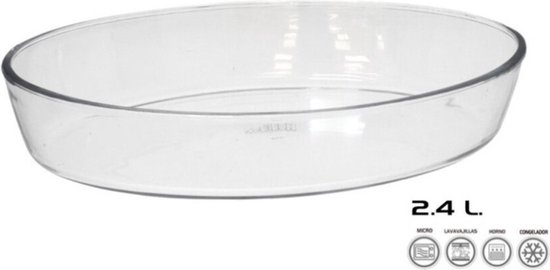 Marinex Ovenschaal van borosilicaat glas - ovaal - 2.4 Liter - 30 x 21 ...