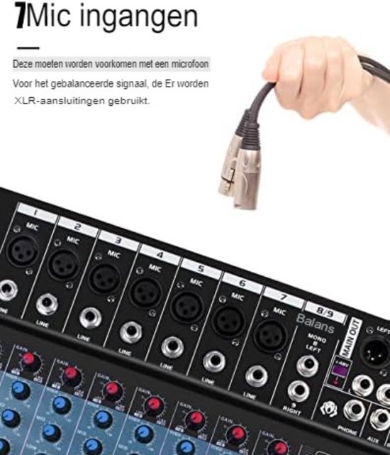 Mengpaneel dj - Mengpaneel mixer - Mengpaneel met versterker ...