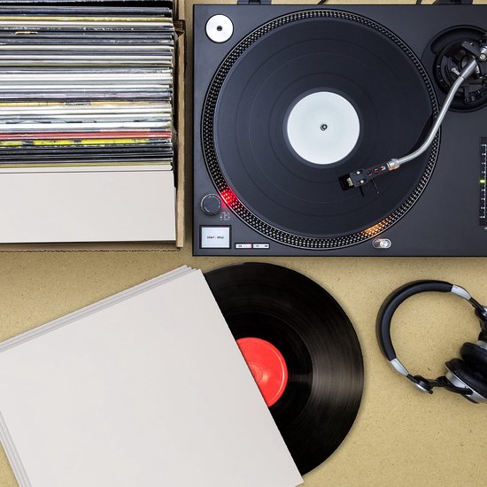 Belle Vous 12-inch Wit Knutsel Vinyl Platen LP Buiten Hoezen (25 Pak ...