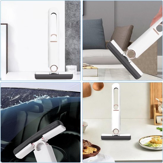 Desktop Mini Mop, draagbare knijpmop, handheld mini mop met ...