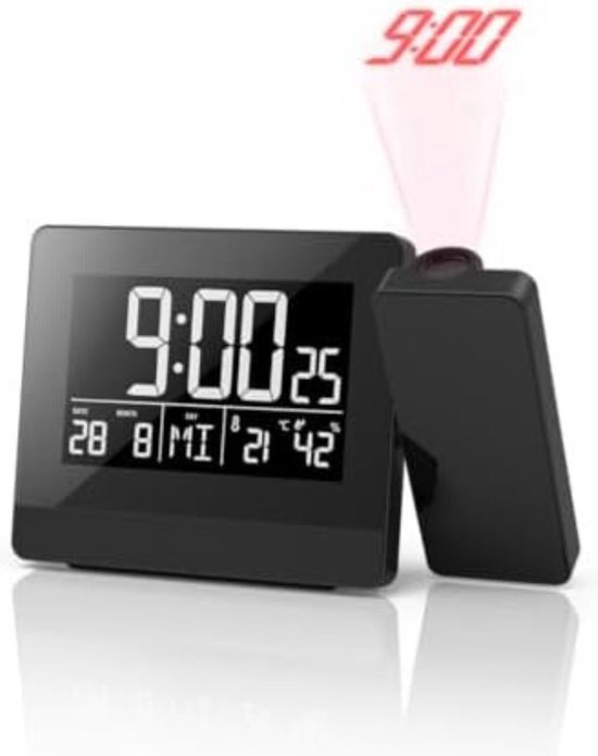 Wekkerradio met Projectie - Digitale Wekker - Digitale Klok - Touch ...
