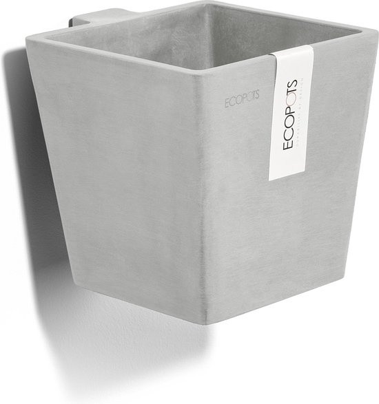 Ecopots Manhattan Wall 15 - White Grey - 15 x 17,2 x H15 cm ...