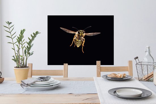 Muurstickers - Sticker Folie - Wesp - Insecten - Portret - 80x60 cm ...