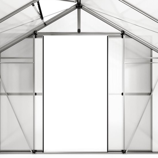 Tuinkas Orchidee 2 aluminium frame 256x131cm polycarbonaat panelen ...