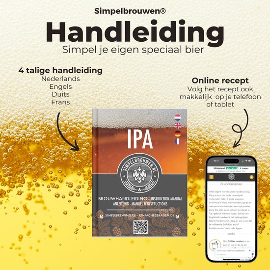 SIMPELBROUWEN® - Plus IPA 8L - Binnen 1 Uur Gebrouwen - Eenvoudig ...
