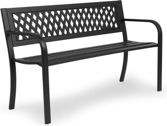 Stalen Tuinbank - 2-Persoons - 220 kg Max. - Inclusief Beschermhoes ...