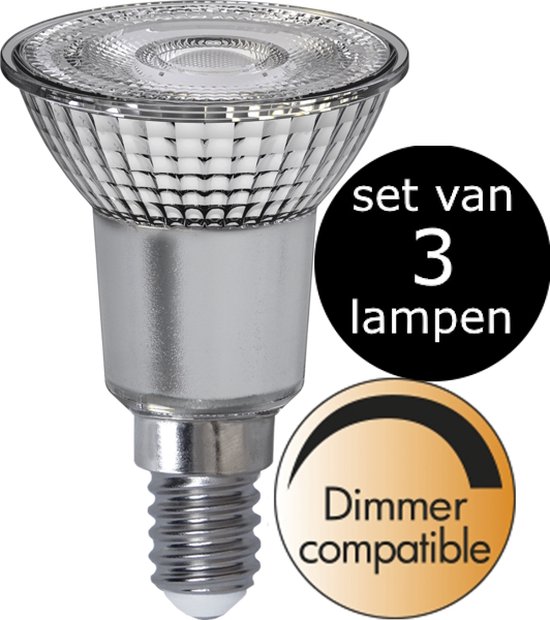 3-Pack | Spot - E14 - 4.8W - Extra Warm Wit - 2700K - Dimbaar | bol