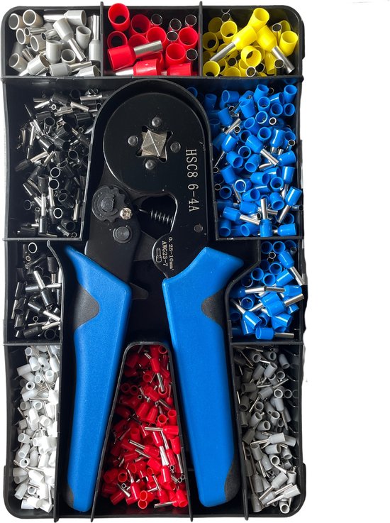 Professionele Adereindhulstang inclusief 1200 adereindhulzen ...