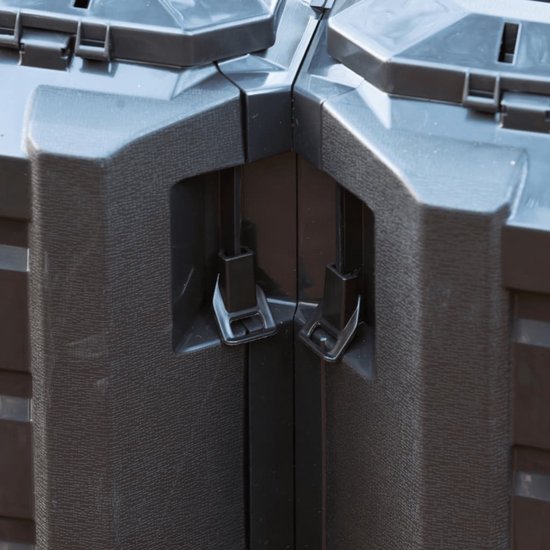 Nature - Compostsilo - H82,6 x 198 x 71,9cm - zwart - 1200L | bol