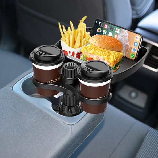 360° verstelbare autotafel, 3-in-1 bekerhouder, auto-bekerhouder ...