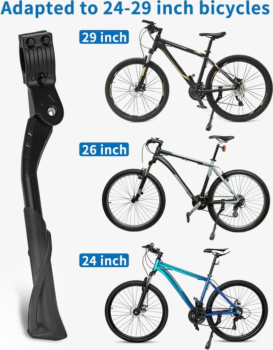Fietsstandaard, 24-29 inch, in hoogte verstelbaar, antislip ...