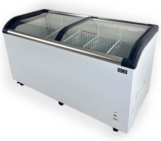 HCB® - Professionele Horeca vriezer - Vrieskist met glazen schuifdeksel ...