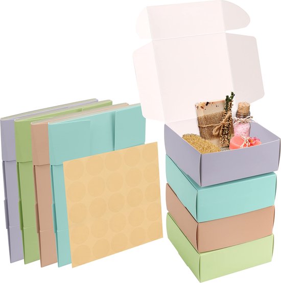 Kurtzy 20 Pak Kraft Hobby Geschenk Doosjes – Doos Meet 12 x 12 x 5 cm ...