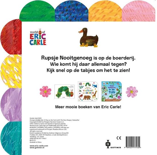 Rupsje Nooitgenoeg - Een dagje op de boerderij met Rupsje Nooitgenoeg, Eric Carle |... | bol