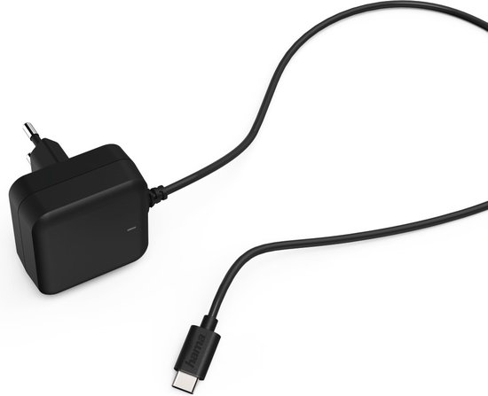 Hama Oplader, USB Type-C, Power Delivery (PD), 3A, zwart | bol