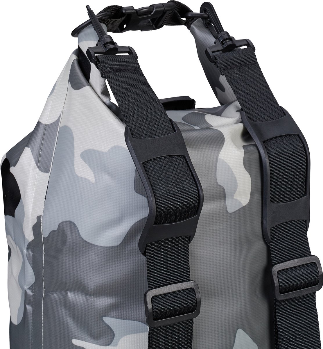 Relaxdays waterdichte rugzak - 25 liter - dry bag - ocean pack - droogtas - camouflage | bol.com
