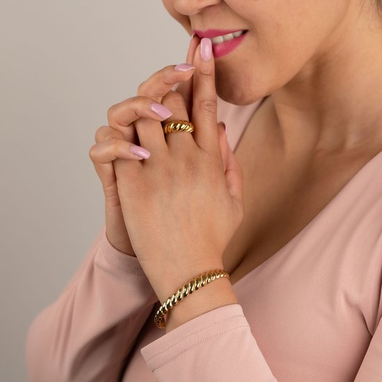 Croissant bangle gold | bol.com