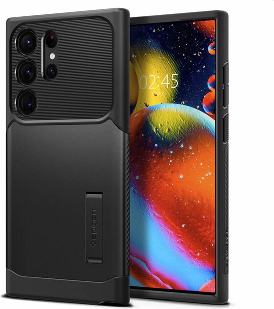 Spigen Slim Armor Samsung Galaxy S23 Ultra Hoesje Zwart | bol