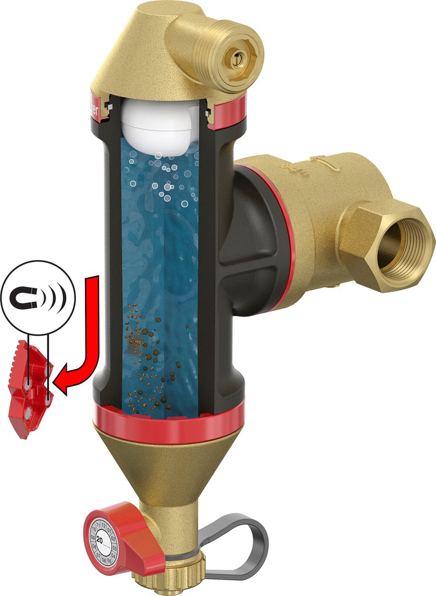 Flamcovent Clean Smart 2 G 2" F - Lucht- en Vuilafscheider ...