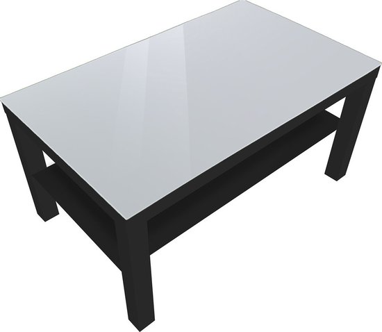 Table Designglas en Glas - Verre - Table d'Appoint Salon - Table Basse ...