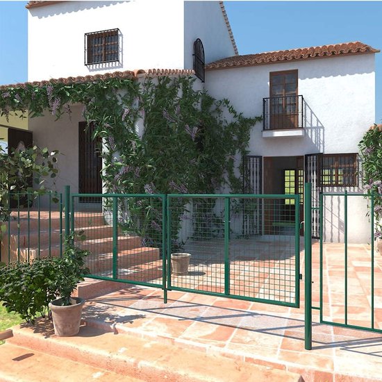 Tuindeur - Met dubbele poort - Inclusief slot en 3 sleutels - 100 x 320 ...