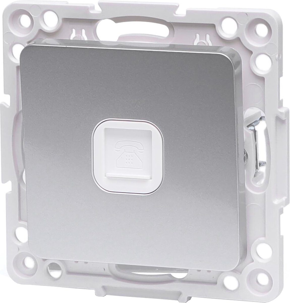 Telefoon Stopcontact - Wandcontactdoos - Inbouw - Vierkant - Kunststof ...