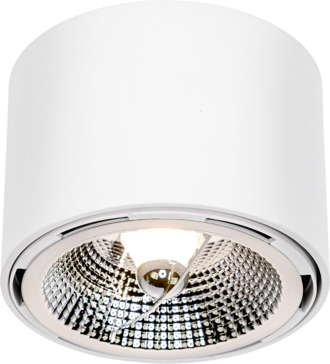 LED Plafondspot CHLOE - GU10 AR111 - excl. LED spot - Wit rond | bol.com