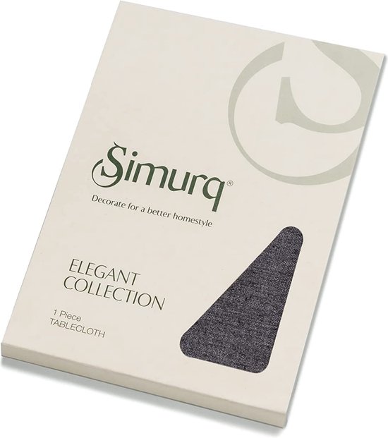 Nappe Simurq lavable - déperlante | Nappe ronde 160 aspect lin effet ...