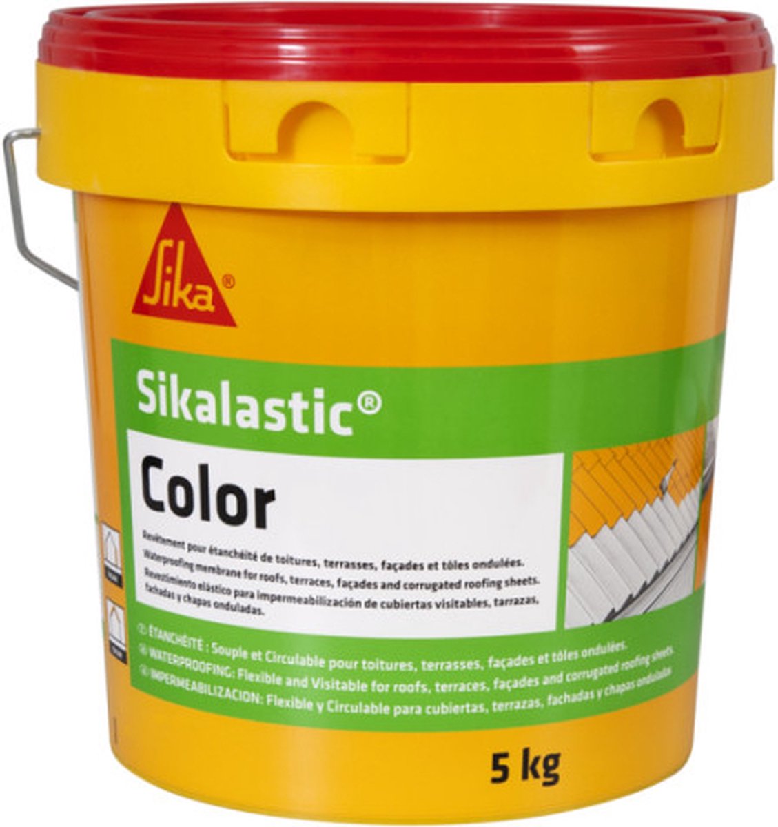 SIKA SikaLastic Color Flexibele Watervaste Dakcoating - Wit - 5kg | bol.com