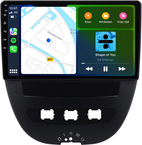 Toyota Aygo 1GB CarPlay | 2005 t/m 2013 | Android Auto | bol