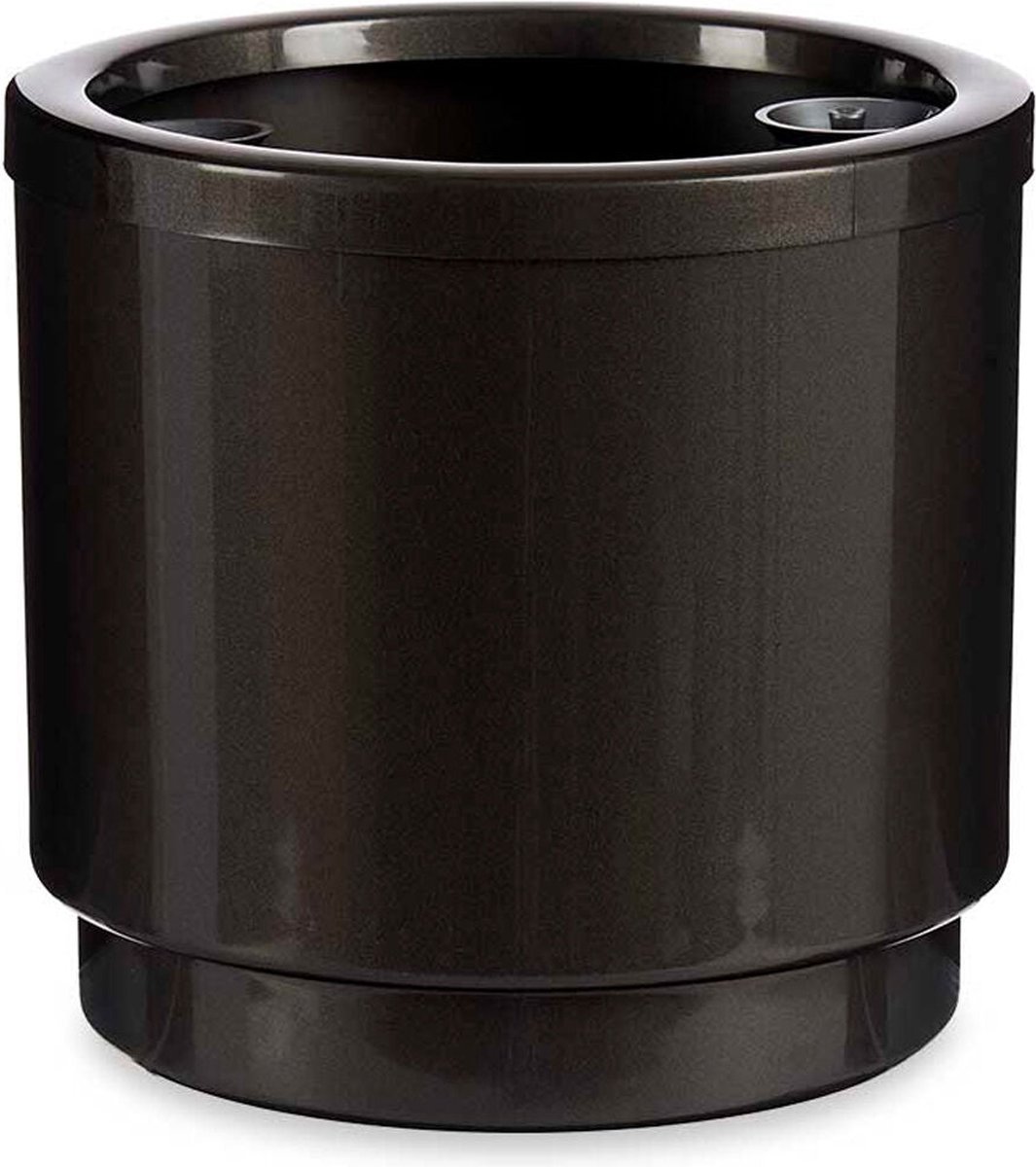 Zelfwaterende bloempot Antraciet Polypropyleen (26 x 25 x 26 cm) (4 ...