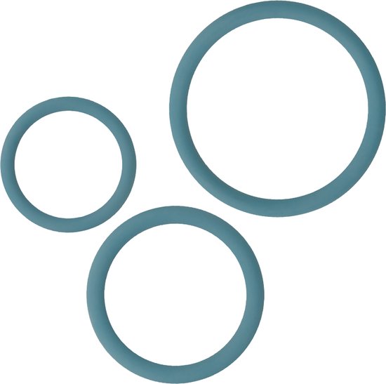 OHMAMA FOR HIM | Ohmama 3 Rings Set For Penis and Testicles - Blue ...