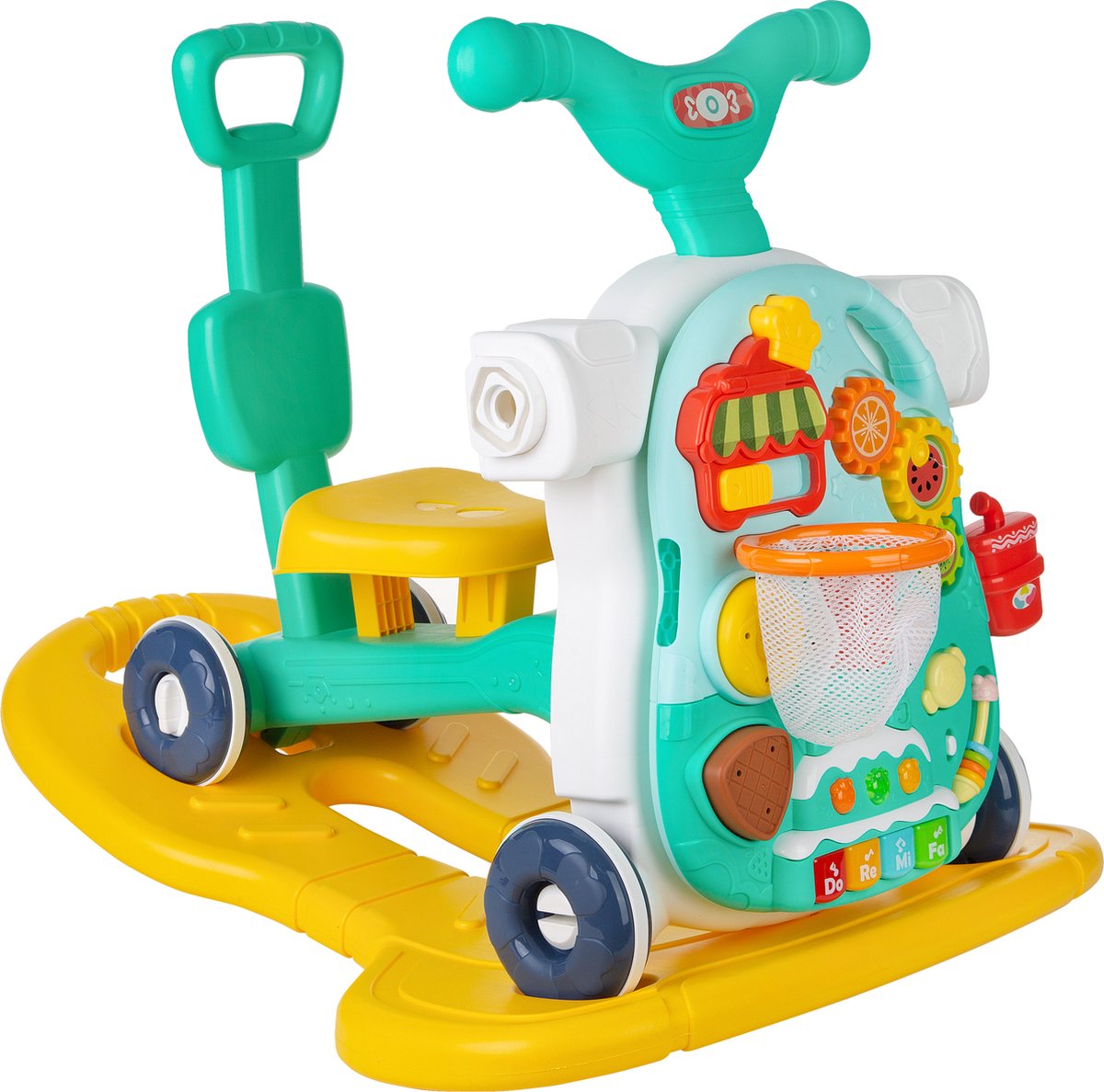 Hibaby 5 in 1 Baby Walker - Educatief Babyspeelgoed - Loopwagen met ...