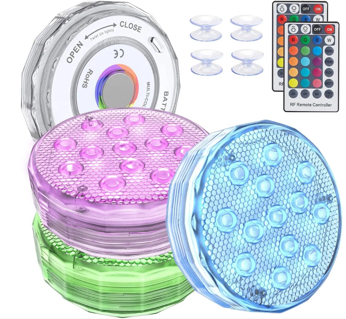 LOFTER Onderdompelbare LED-verlichting met magneet 16 kleuren... | bol.com