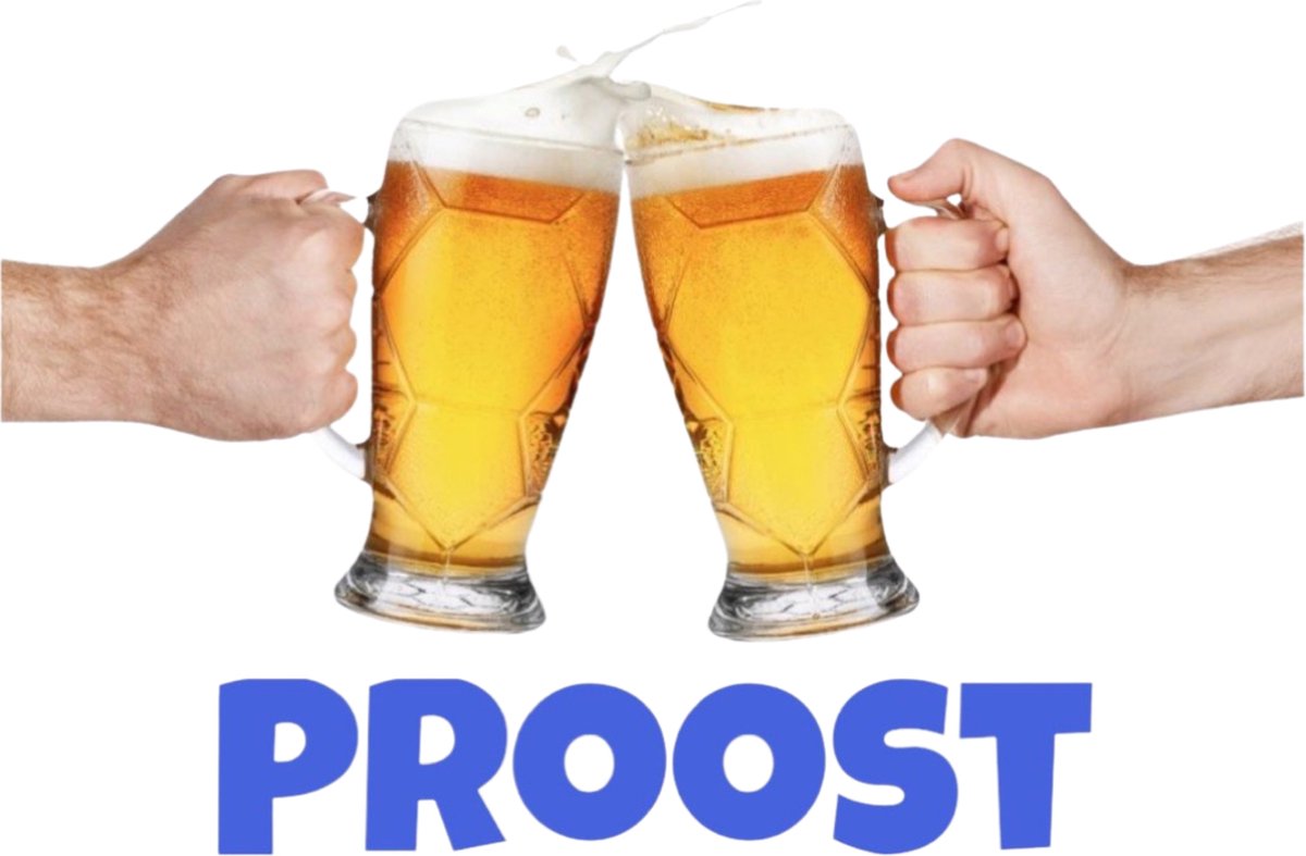 Bier Glazen Bierpull Proost Tekst Full Color Strijk Applicatie Small 10 ...