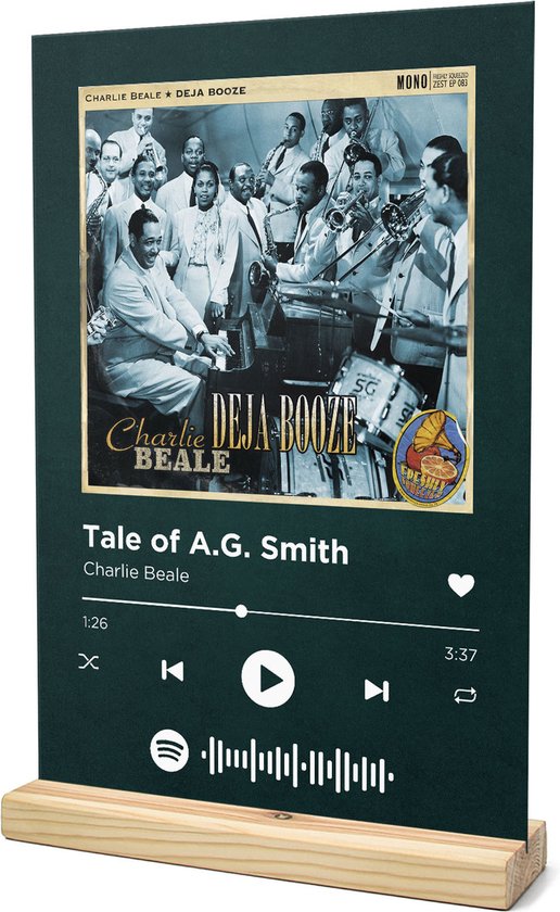 Songr Spotify Muziek Bordje - Tale of A.G. Smith - Charlie Beale ...