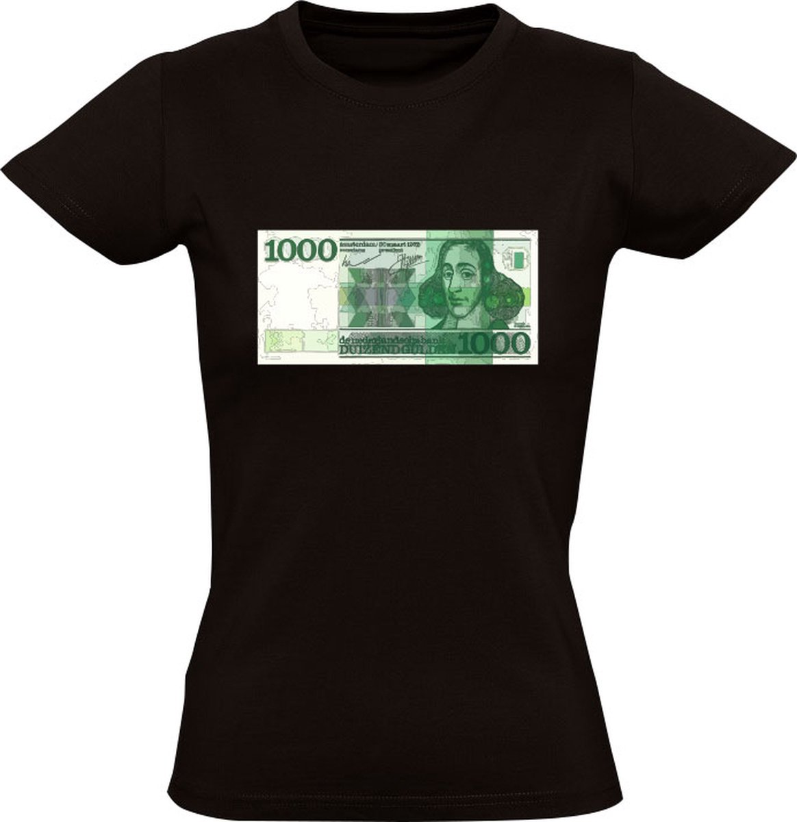 Briefje van 1000 Gulden Dames T-shirt | geld | biljet | briefgeld ...