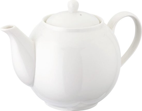 Horwood theepot wit porselein 6-kops 1,0 l. | bol.com