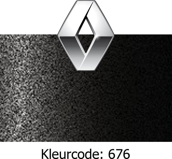 Lakstift Autolak RENAULT Kleurcode 676 - NOIR MET-MET. - 12ml | bol.com