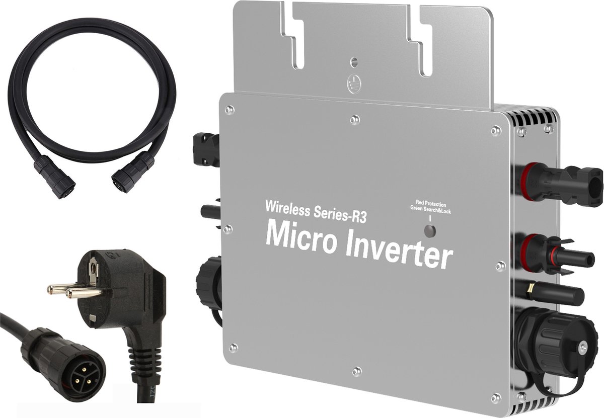 ICYBAY Micro Omvormer 600 Watt & AC Kabel 8 meter Standalone Cable - Micro Inverter en... | bol.com